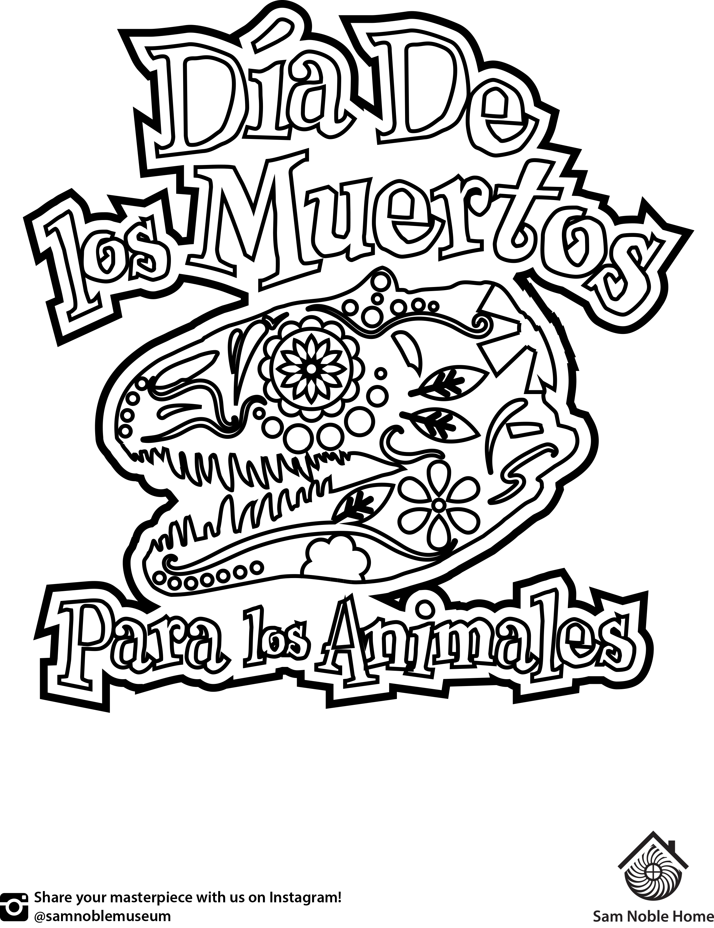Ddlm coloring sheets Sam Noble Museum